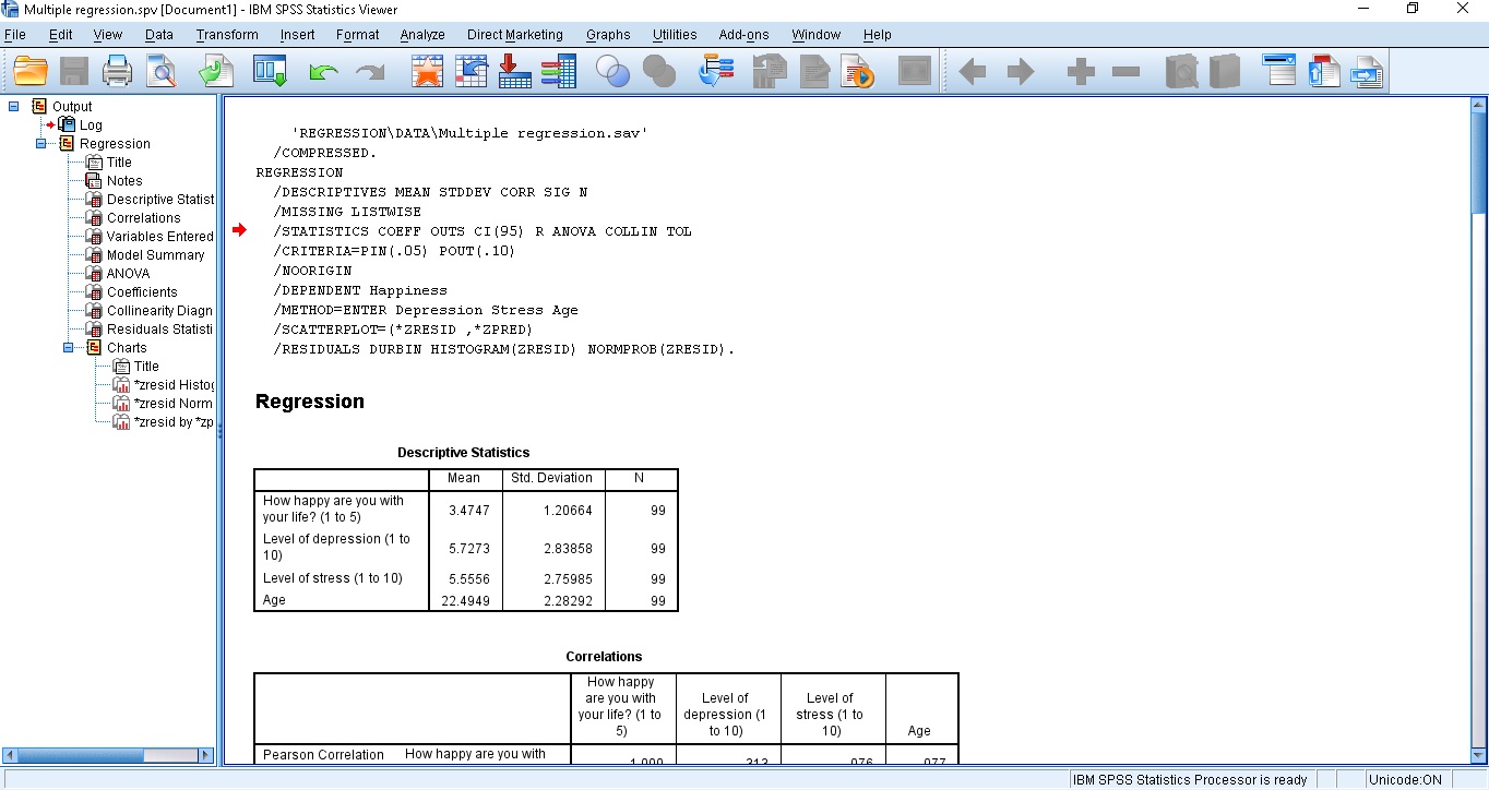 Reporting Multiple Regression Analysis In SPSS OnlineSPSS Reporting Multiple Regression Analysis In SPSS OnlineSPSS