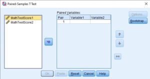 Reporting Paired Samples T Test in SPSS