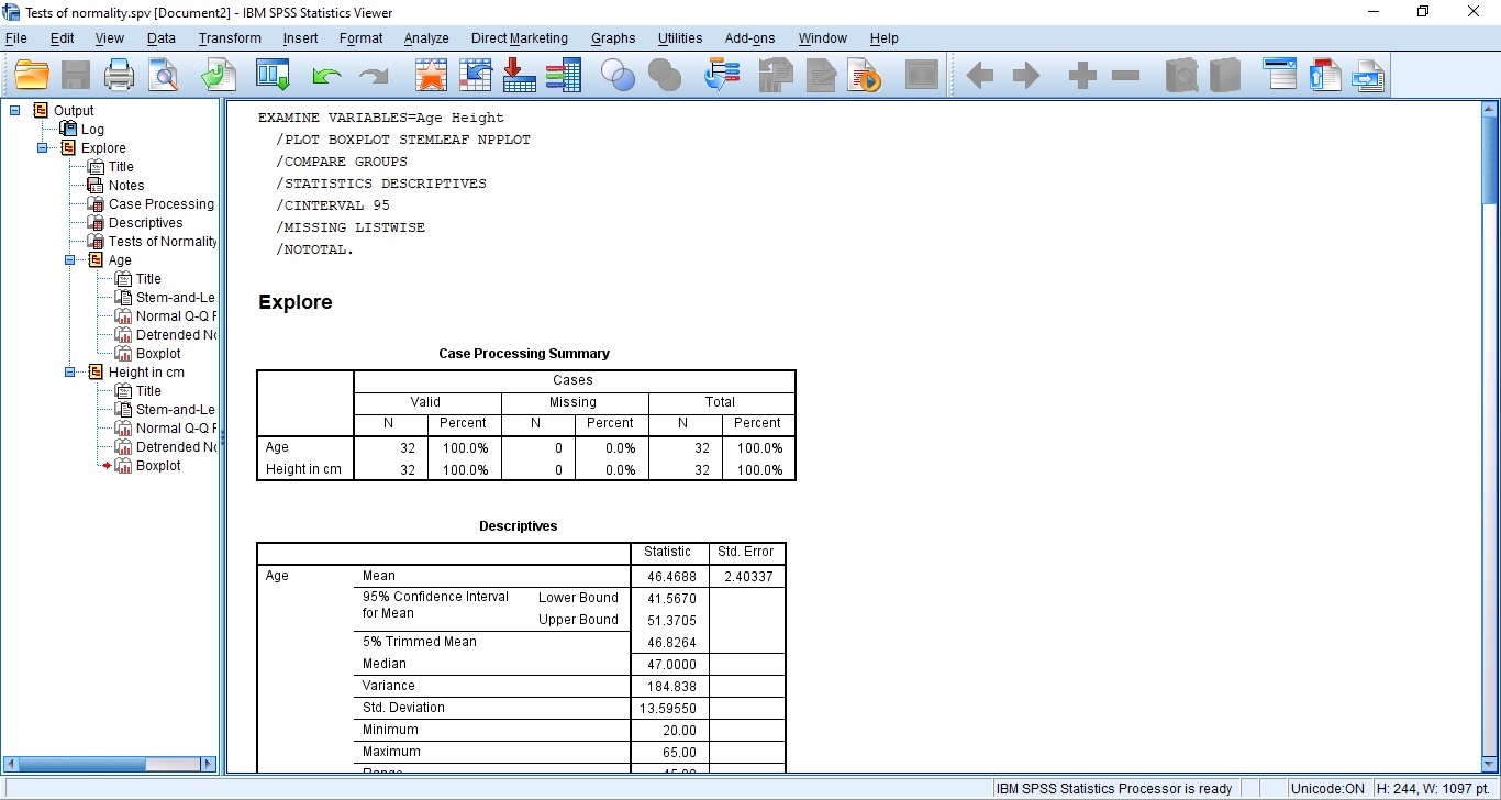 How to Run Normality Test in SPSS - OnlineSPSS.com