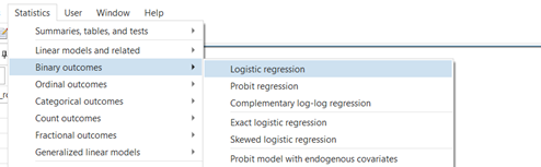 Binary Logistic Regression in STATA - Example Guide