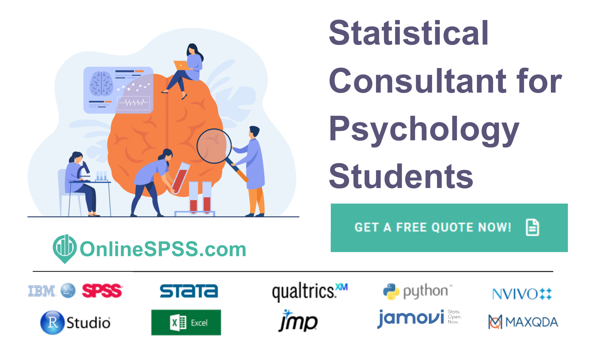 Statistics Help for Psychology Students - SPSS, R, NVivo, JMP