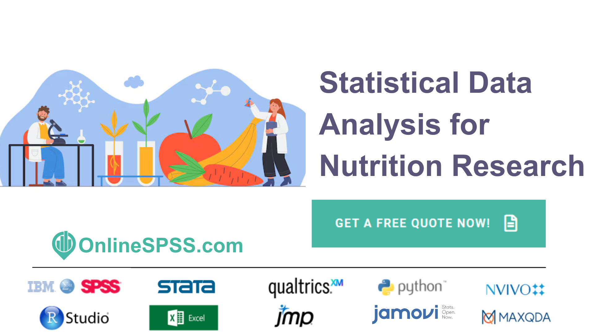 Statistical Data Analysis for Nutrition Dissertation - SPSS, STATA, R